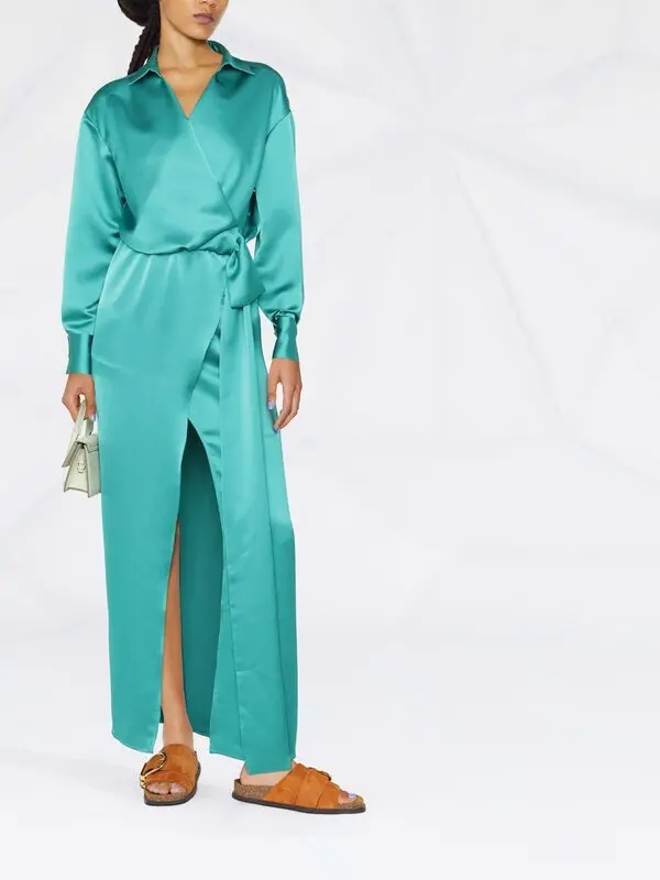 BLANCA VITA Acena Wrap Dress - Green