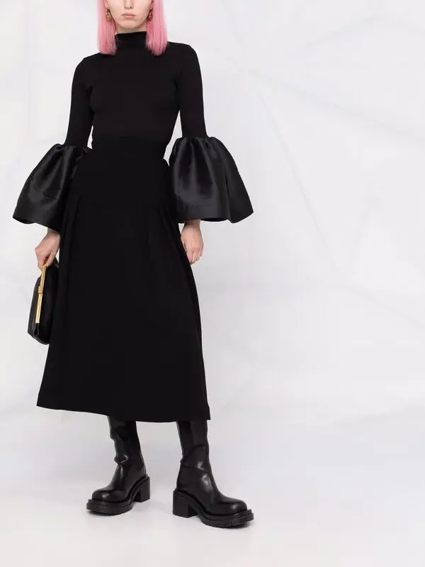ULYANA SERGEENKO A-line Midi Skirt