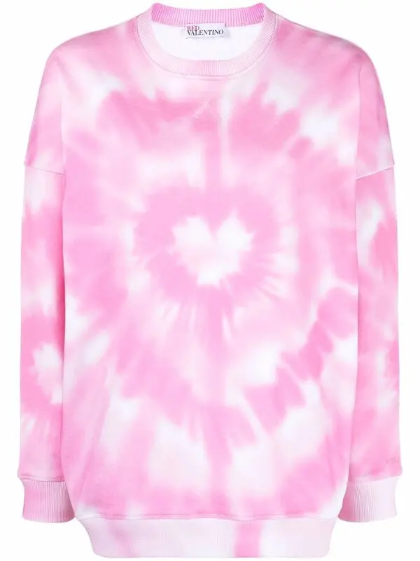 Red Valentino Heart-motif Cotton Sweatshirt