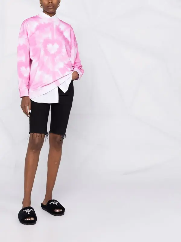 Red Valentino Heart-motif Cotton Sweatshirt