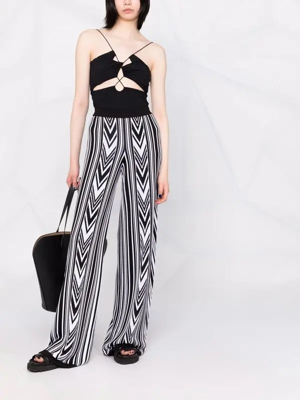 Balmain Chevron Pattern Trousers
