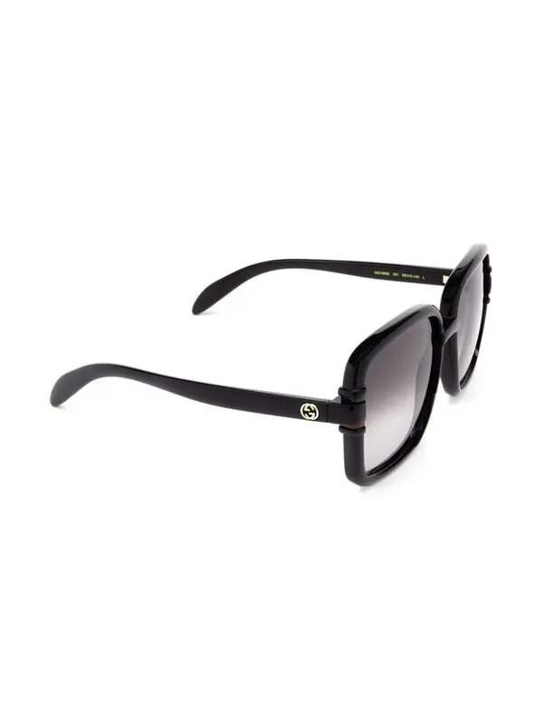 Gucci Gg Oversized Square-frame Sunglasses - Black