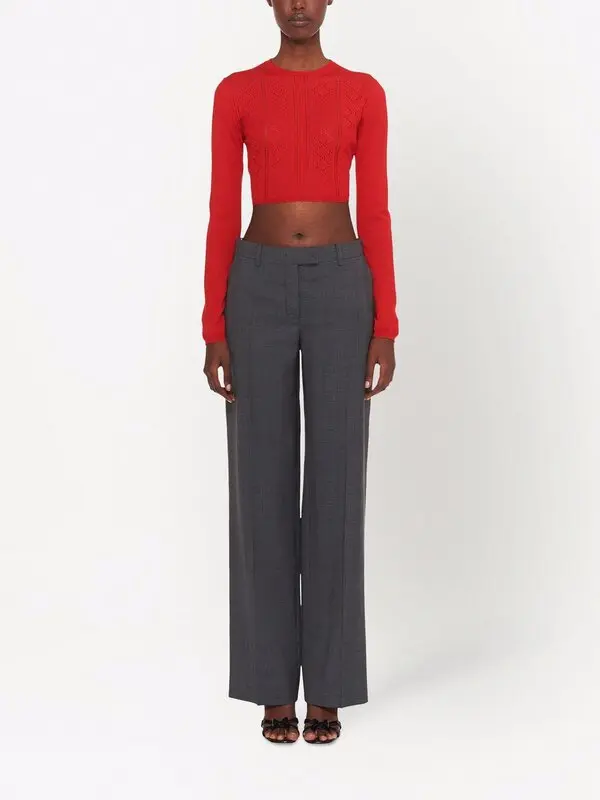 Miu Miu Check-wool Trousers