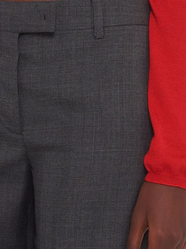 Miu Miu Check-wool Trousers