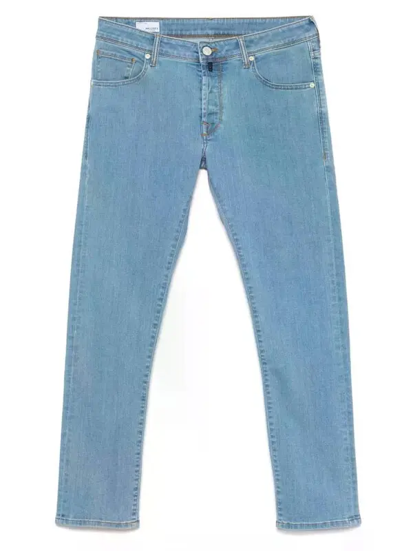 Incotex Stonewashed Slim Cut Jeans - Blue