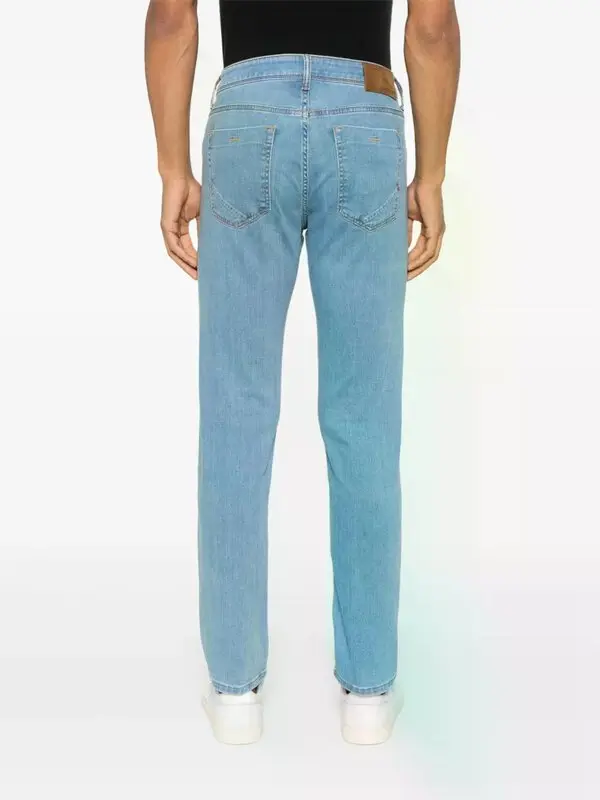 Incotex Stonewashed Slim Cut Jeans - Blue