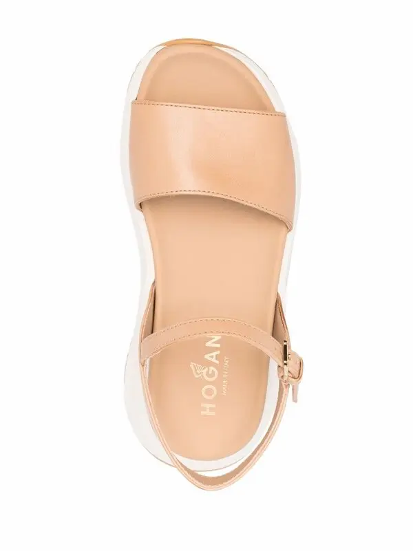 Hogan 60mm Open-toe Leather Sandals