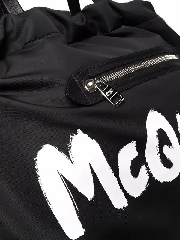 Alexander McQueen The Bundle Logo Tote Bag
