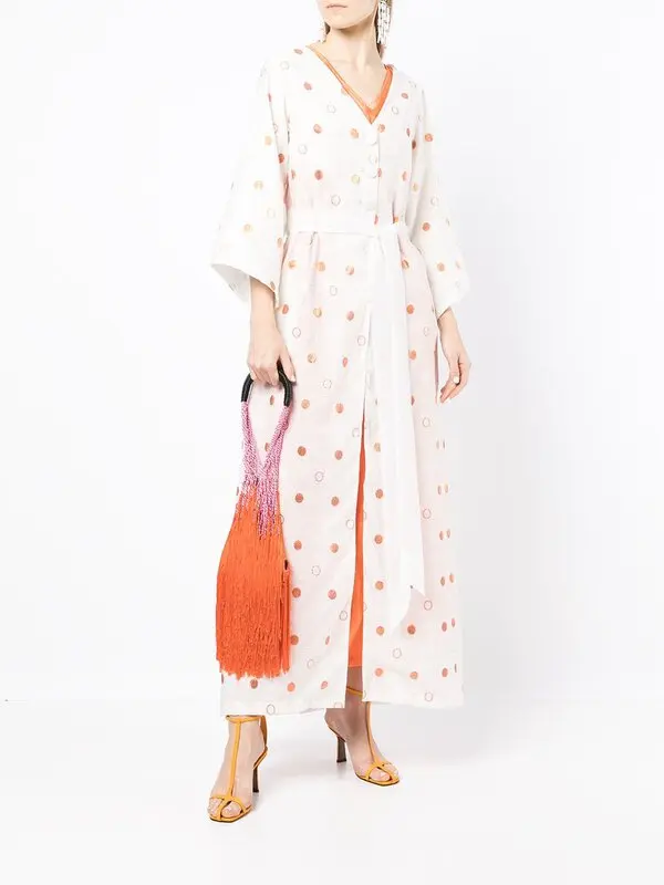 BARUNI Polka-dot Pattern Kaftan