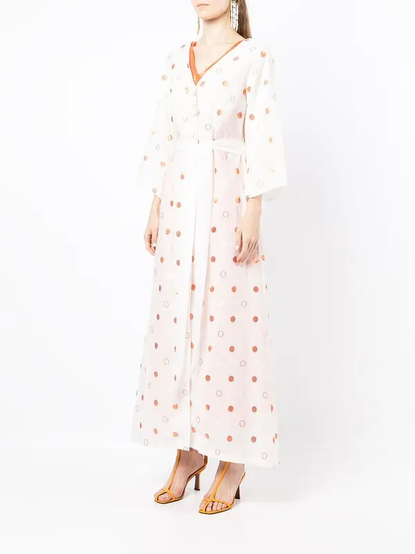 BARUNI Polka-dot Pattern Kaftan