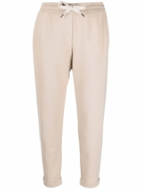 Brunello Cucinelli Cropped Drawstring Track Pants