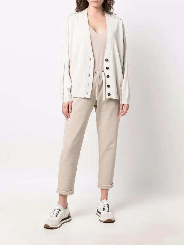 Brunello Cucinelli Cropped Drawstring Track Pants