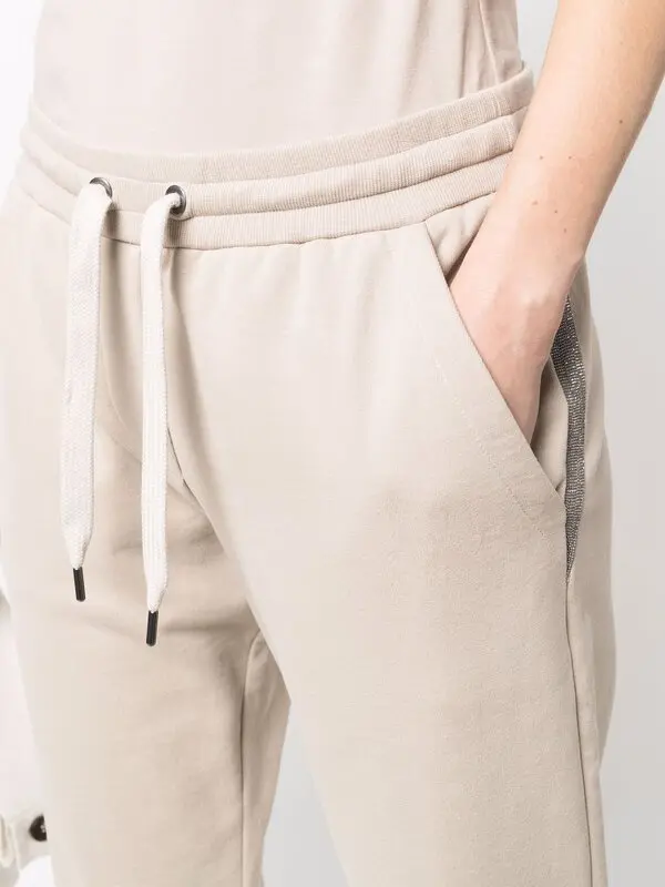 Brunello Cucinelli Cropped Drawstring Track Pants