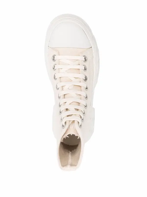 VIRON Patch-detail High-top Sneakers - Neutrals