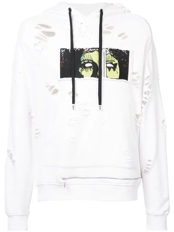 HACULLA. Destroy Popularity Hoodie - White