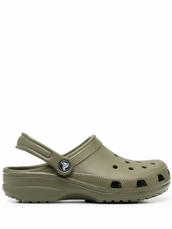 CROCS Classic Embossed Logo Clogs - Green