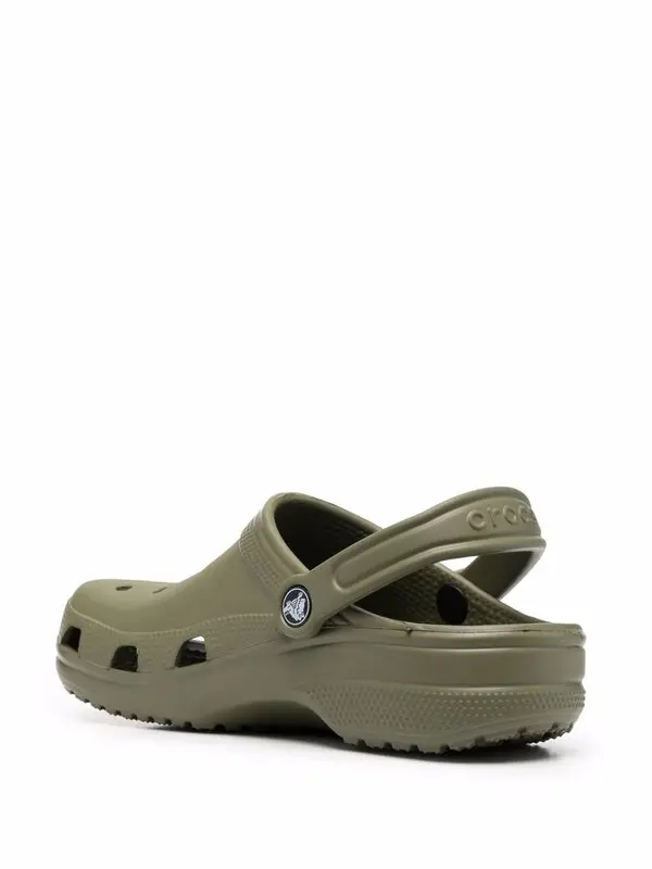 CROCS Classic Embossed Logo Clogs - Green
