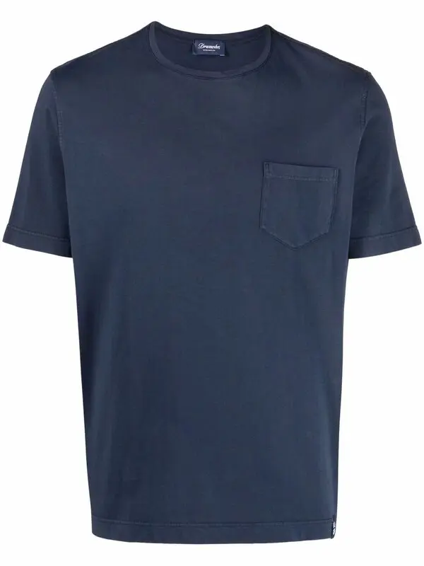 DRUMOHR Patch-pocket Cotton T-shirt