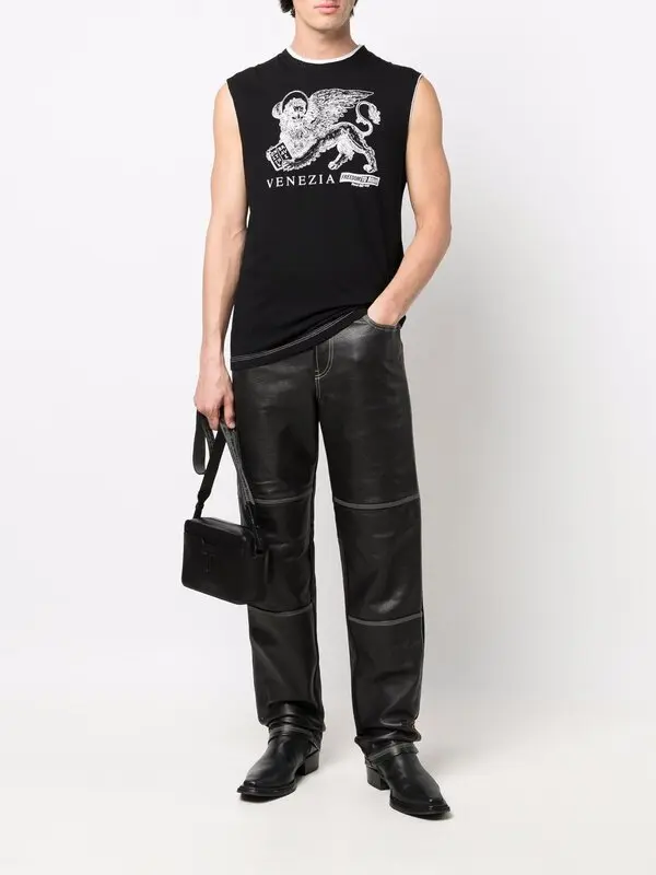 DIESEL® Straight-leg Biker Trousers