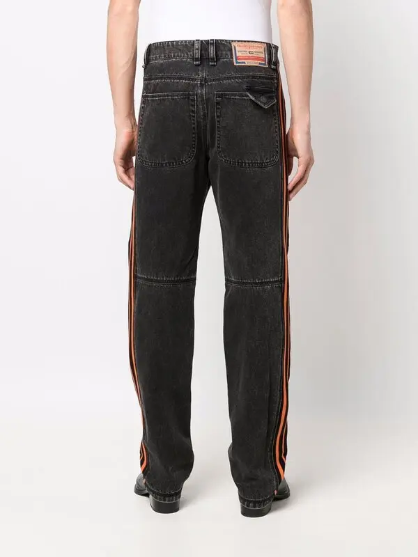 DIESEL® Straight-leg Biker Trousers