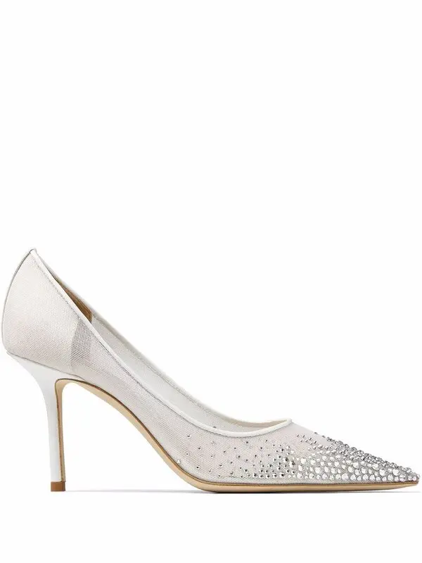 JIMMY CHOO Love Crystal-embellished Pumps
