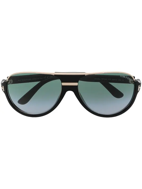 TOM FORD Pilot-frame Sunglasses - Black