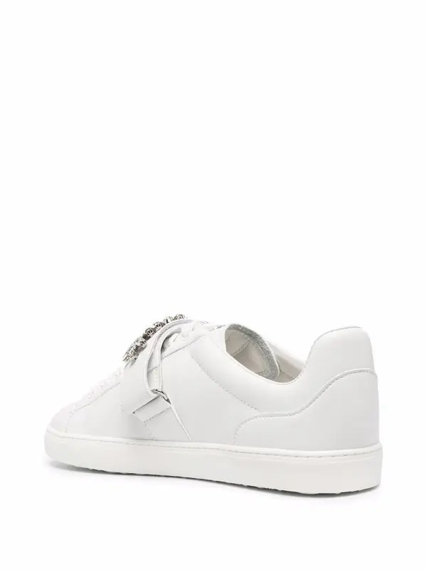 STUART WEITZMAN Crystal-embellished Low-top Sneakers