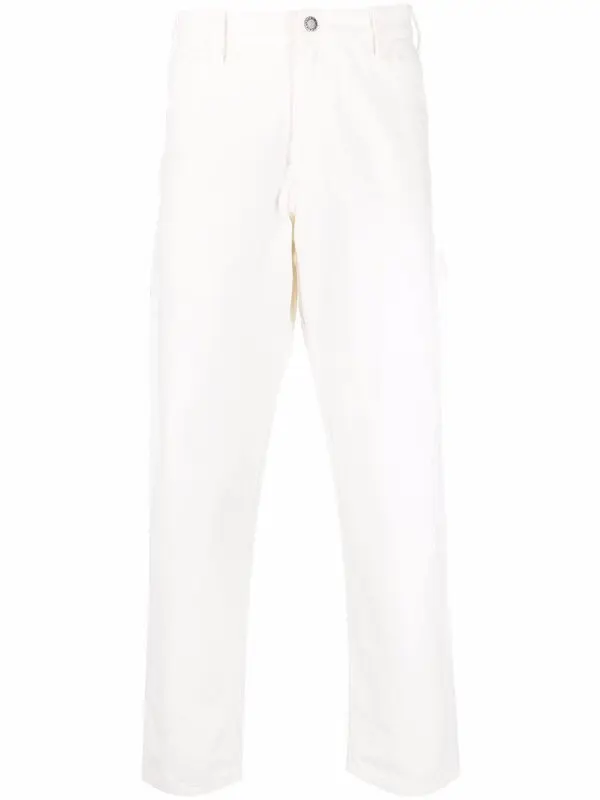 Dickies Rear Logo-patch Trousers - White