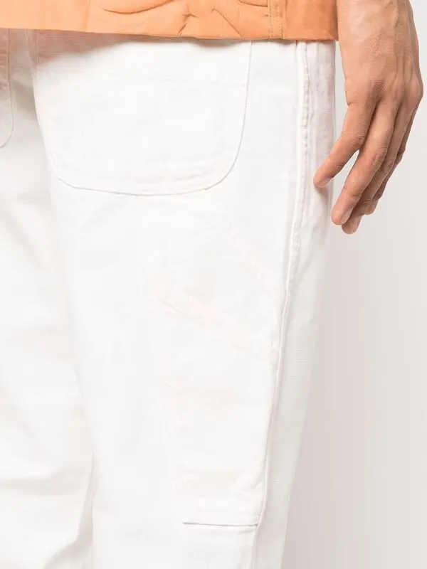 Dickies Rear Logo-patch Trousers - White