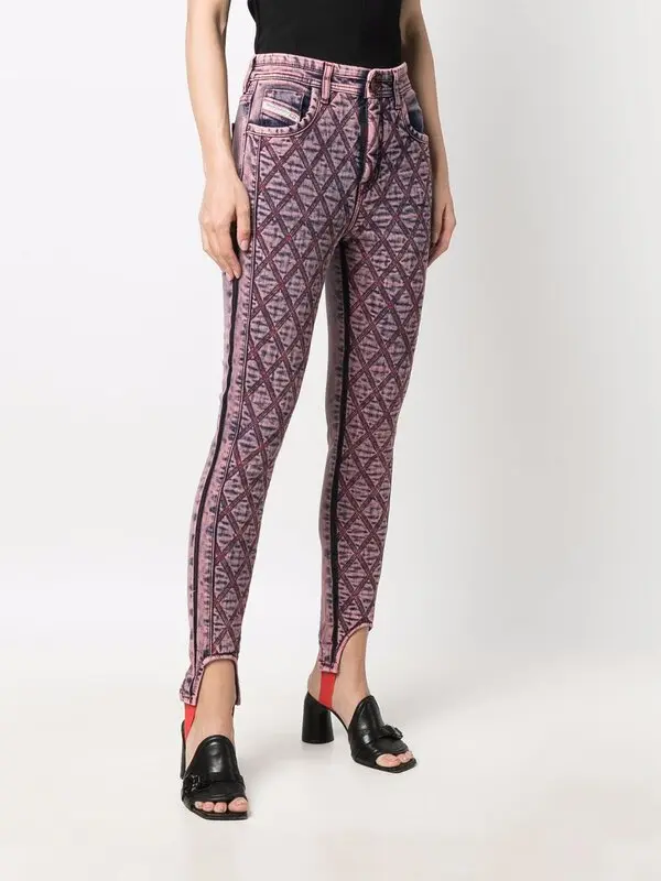 DIESEL® Super-skinny Quilted Jeans