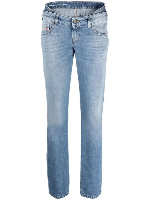DIESEL® Straight-leg Low-rise Jeans - Blue