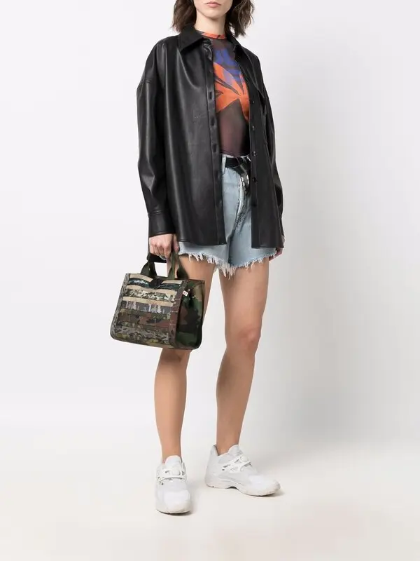 DIESELバッグSANBONNY S Diesel® Sanbonny Camouflage-Panelled Tote Bag - Green | Editorialist