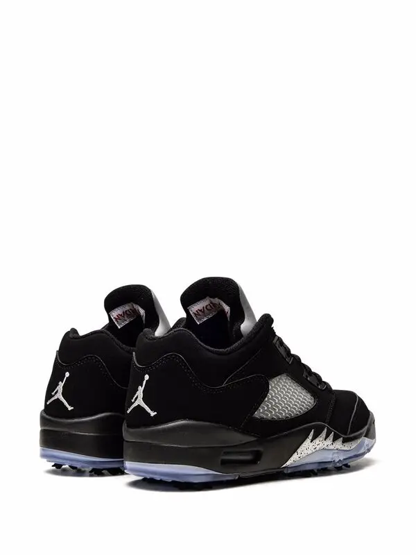 Jordan 5 Retro Low Golf Metallic Sneakers - Black | Editorialist