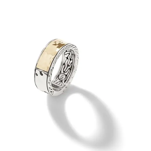 John Hardy Carved Chain Palu Band Ring