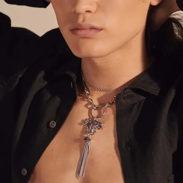 John Hardy Naga Necklace Pav