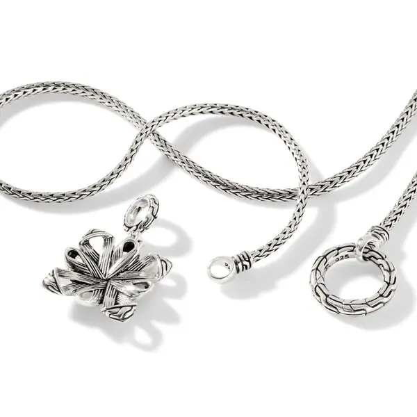 John Hardy Canang Sari Amulet Keyring Necklace