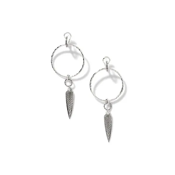 John Hardy Carved Chain Palu Drop Earrings