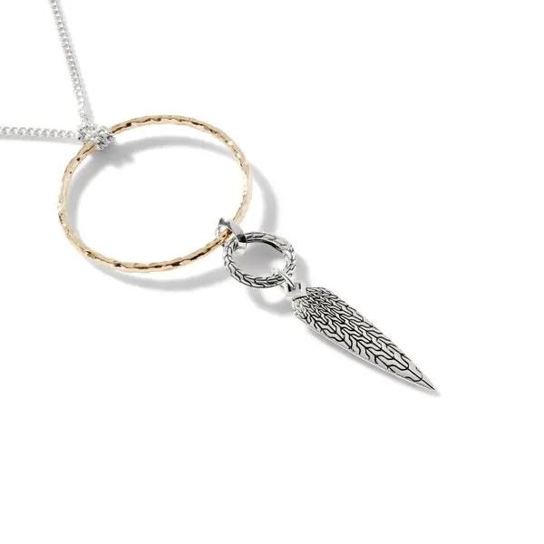 John Hardy Carved Chain Palu Necklace Gold