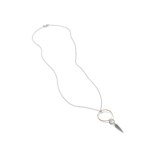 John Hardy Carved Chain Palu Necklace Gold