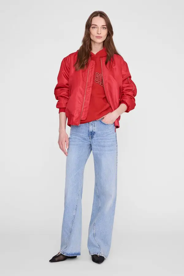 ANINE BING Harvey Sweatshirt - Tango Red