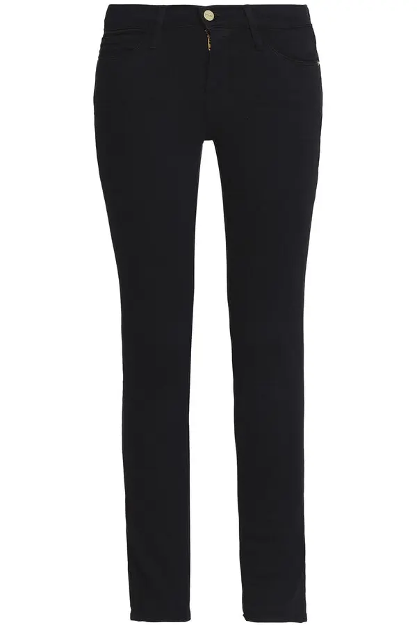 FRAME Mid-rise Skinny Jeans - Black