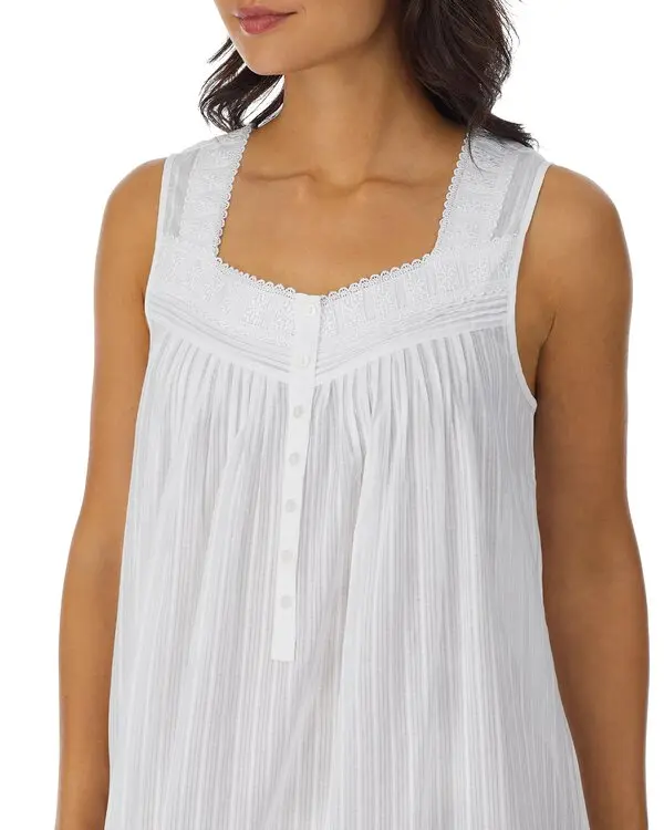 Eileen West Ballet Sleeveless Nightgown - White