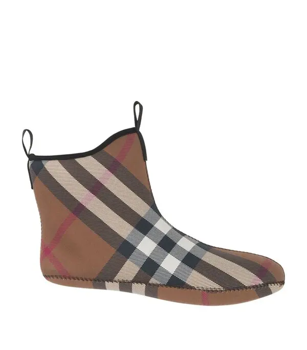 Burberry Check-panel Rain Boots