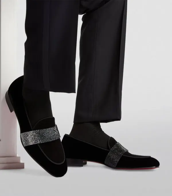 Christian Louboutin Nit Night Strass Loafers - Black  display picture 2