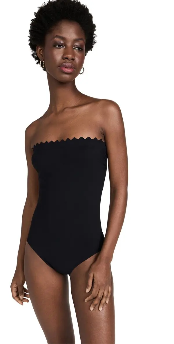 KARLA COLLETTO Inés Bandeau One Piece - Black