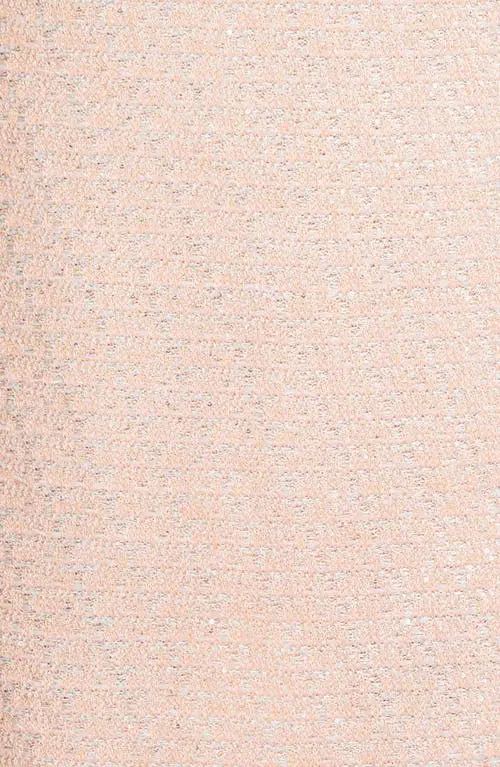 St. John Raw Edge Sequin Tweed Knit Jacket