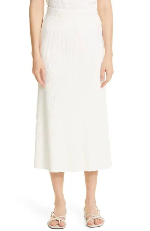 Vince Ribbed Midi Skirt