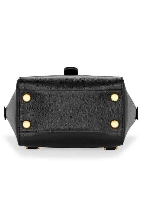 Senreve Mini Maestra Leather Satchel - Noir