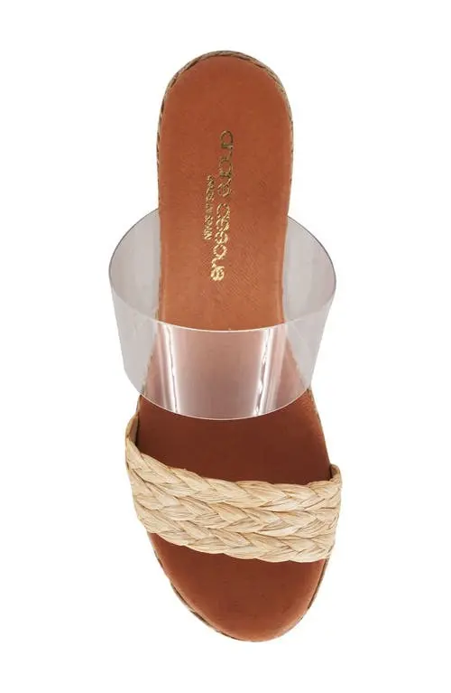 Andre Assous Espadrille Wedge Sandals - Beige