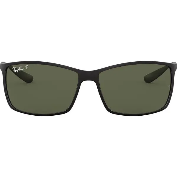 Ray-ban 62mm Polarized Oversize Sunglasses - Matte Black